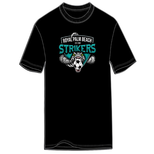 RPB Strikers Youth Logo T-Shirt - Black - AuthenticSoccer.com