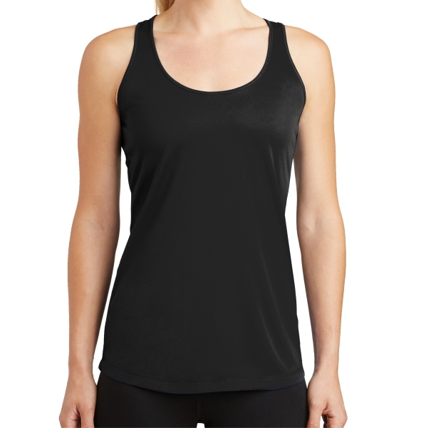 Sport-Tek Women's Racerback Tank - Black - AuthenticSoccer.com