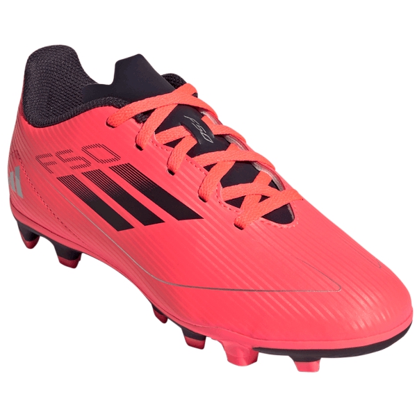 adidas Junior F50 Club FxG - Turbo/Aurora Black/Platinum Metallic ...