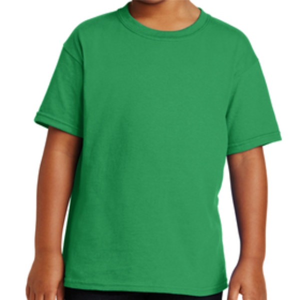 Gildan 5000B Youth Cotton T-Shirt - Kelly Green - AuthenticSoccer.com