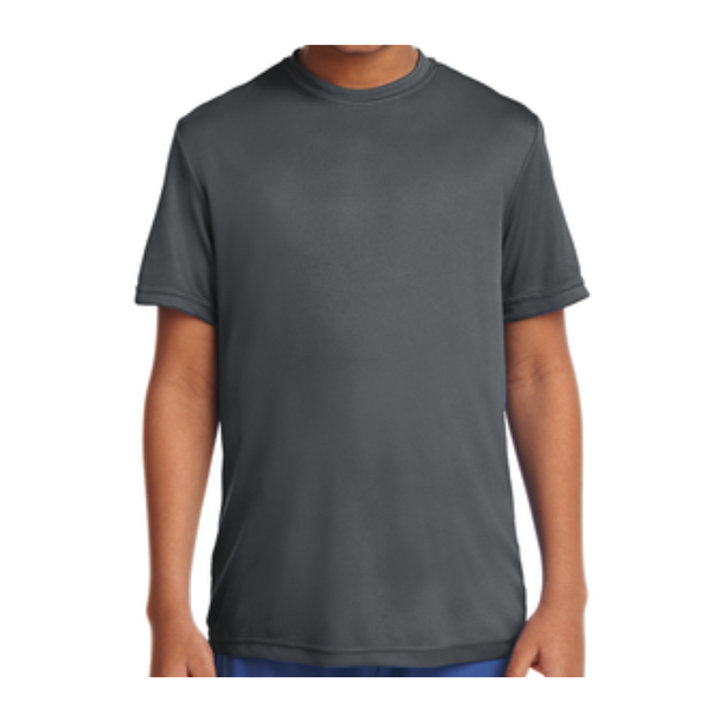 Sport Tek Youth Performance Shirt - Iron Grey - AuthenticSoccer.com